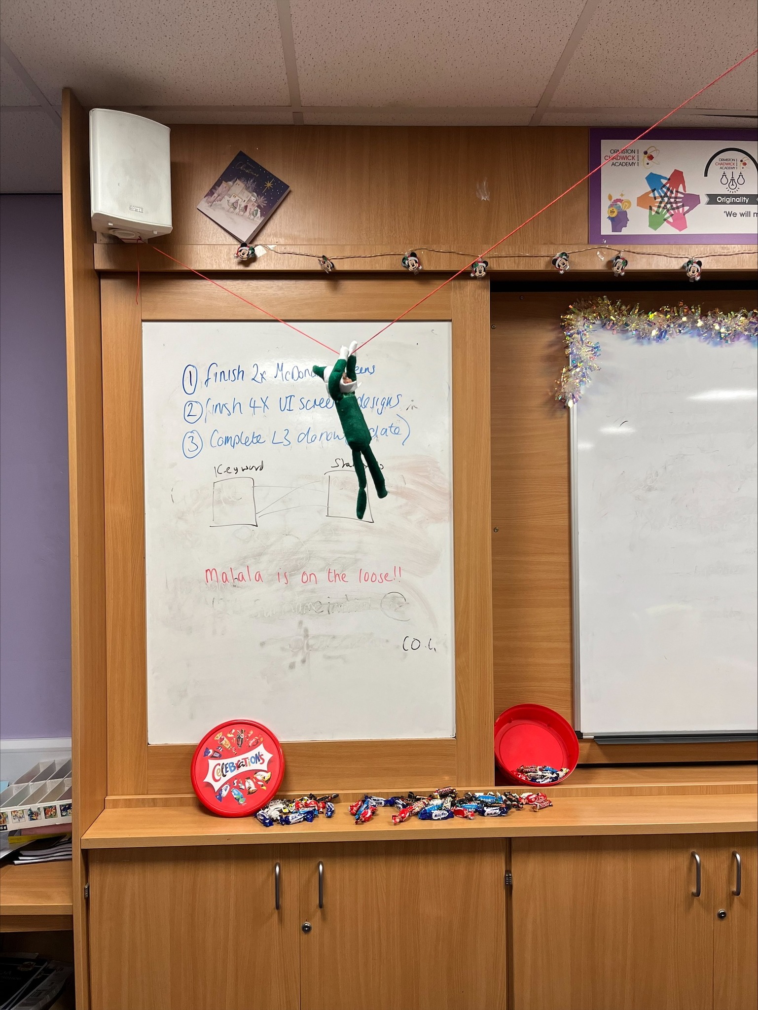 Ormiston Chadwick Academy - Malala the elf strikes again!